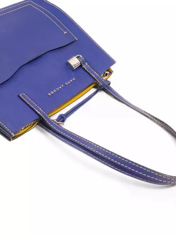 Marc Jacobs Leather Tote Bag - Blue