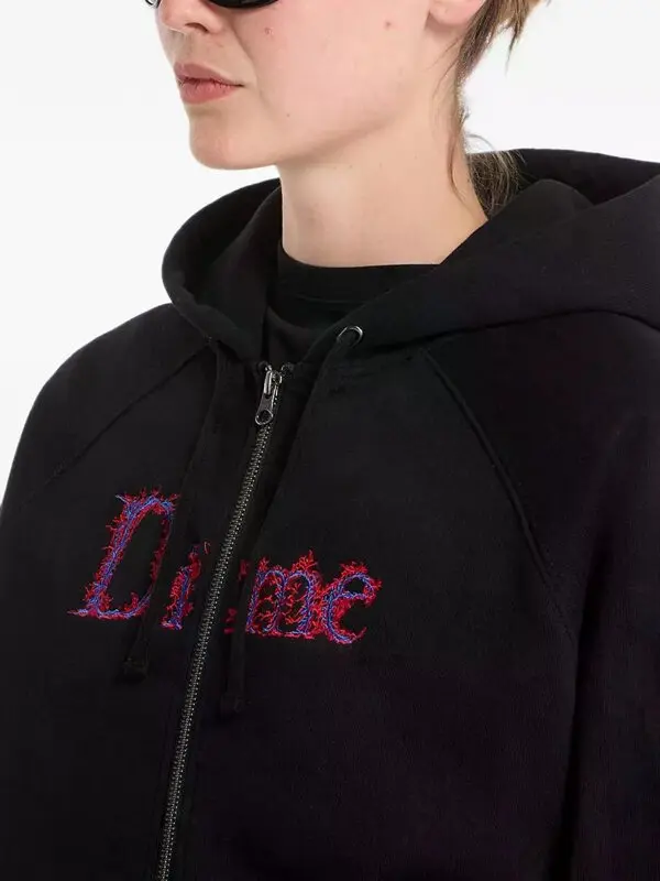 DIME Veins Logo-embroidered Hoodie