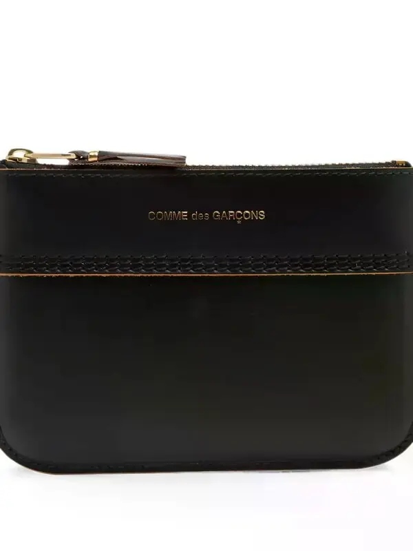 Comme Des Garçons Triple Stitch Logo-stamp Leather Wallet