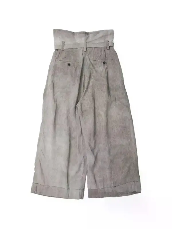 ZIGGY CHEN Belted High-waist Trousers