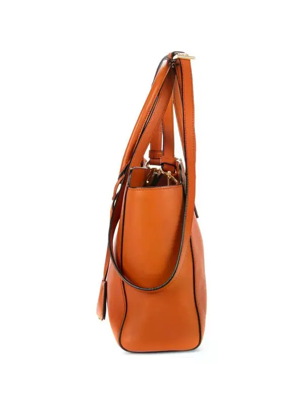 Prada Convertible Saffiano Tote Bag - Orange