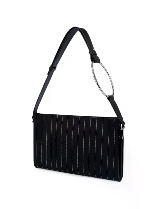 DONDUP Pinstripe-pattern Ring-detail Tote Bag