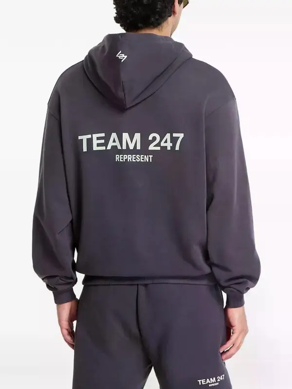 REPRESENT Team 247 Logo-print Hoodie