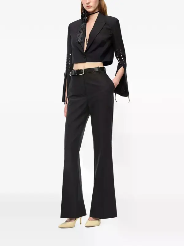 Pinko Lace-up Cropped Jacket