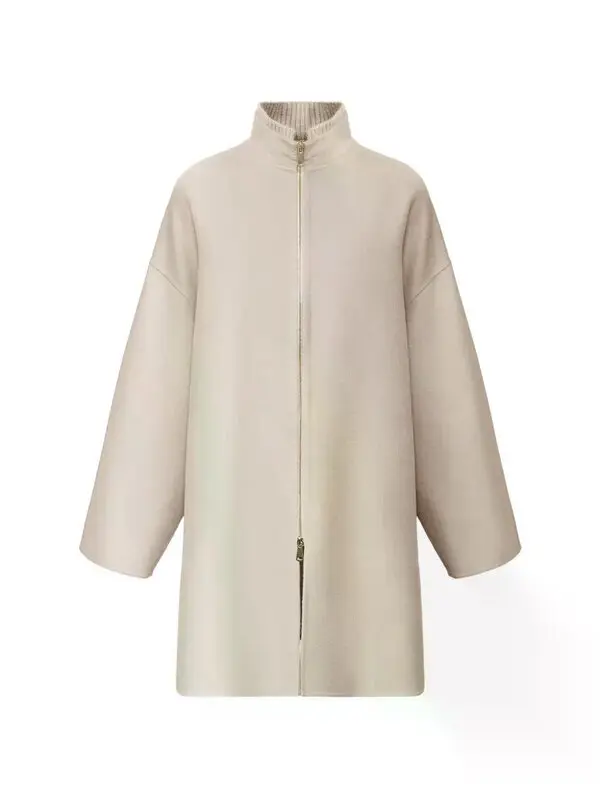 Fabiana Filippi Zip-up High-neck Coat