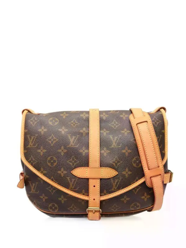 LOUIS VUITTON 2008 Saumur Cross Body Bag - Brown