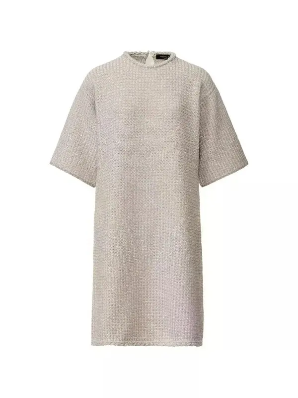 Fabiana Filippi Sequin-embellished Bouclé Midi Dress - Grey