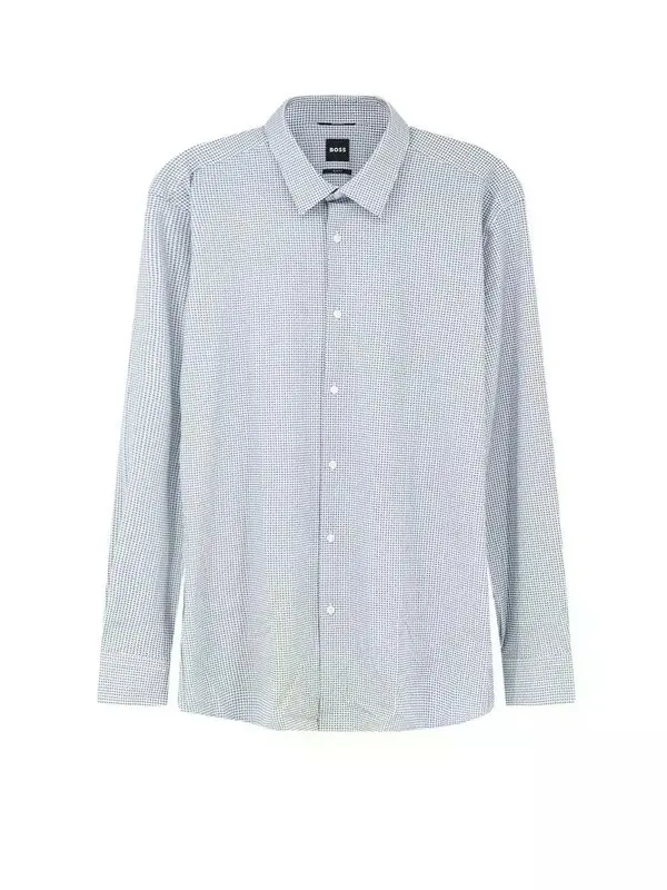 BOSS Micro-pattern Slim-fit Shirt