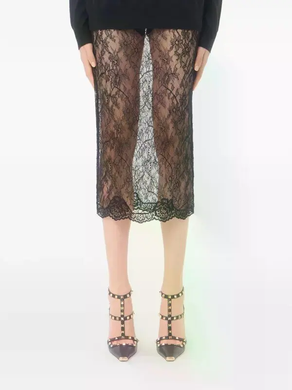 Valentino Garavani Lace Midi Skirt