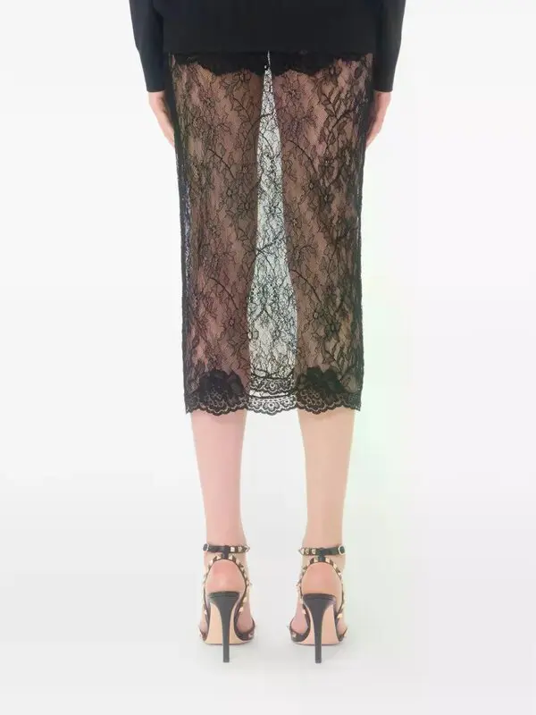 Valentino Garavani Lace Midi Skirt