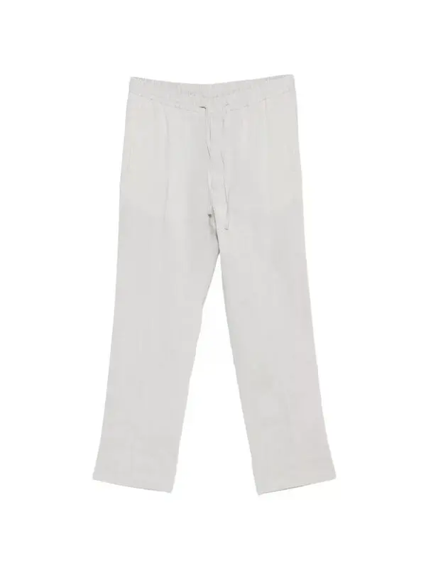 Corneliani Straight Leg Drawstring Waistband Trousers - Neutrals