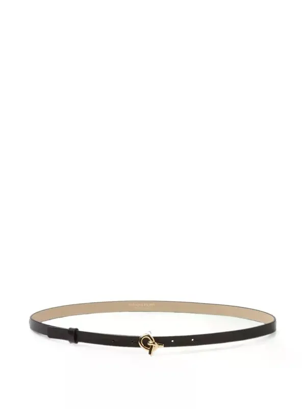 Fabiana Filippi Knot-detail Leather Belt - Black