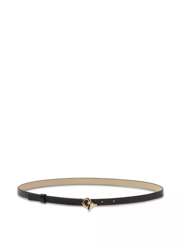Fabiana Filippi Leather Knot Detail Belt - Black