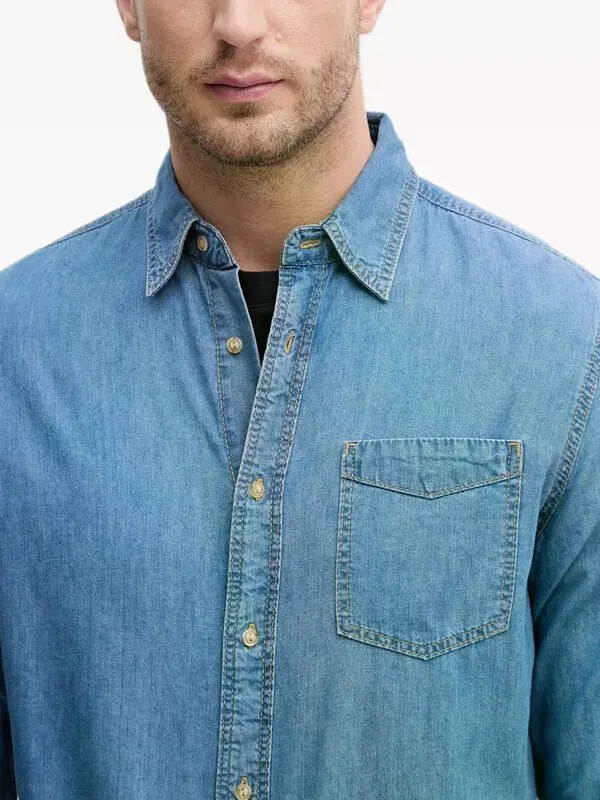 BENETTON Chest-pocket Denim Shirt
