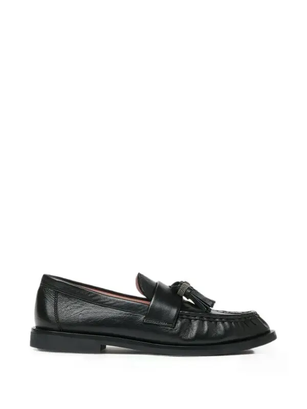 Fabiana Filippi Tassel Detail Loafers - Black