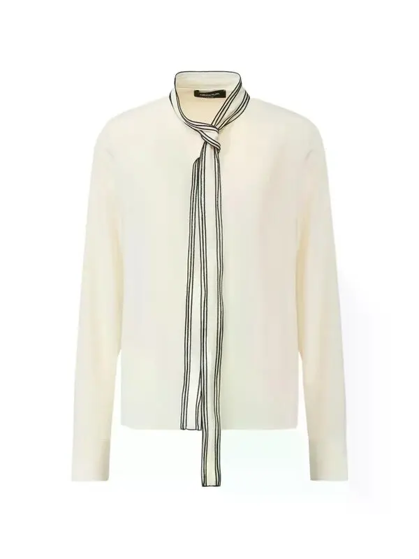 Fabiana Filippi Striped Tie-neck Blouse