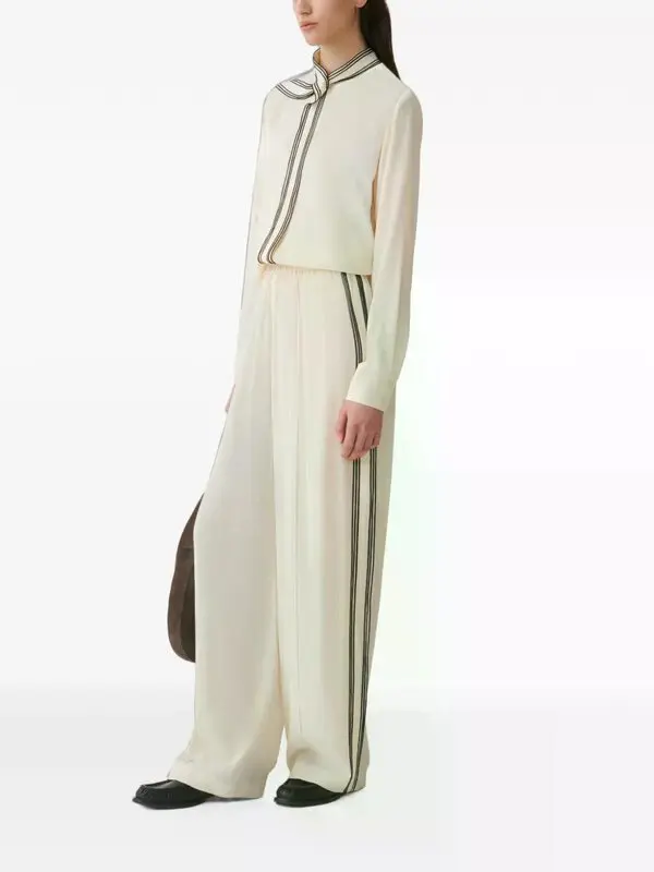 Fabiana Filippi Striped Tie-neck Blouse