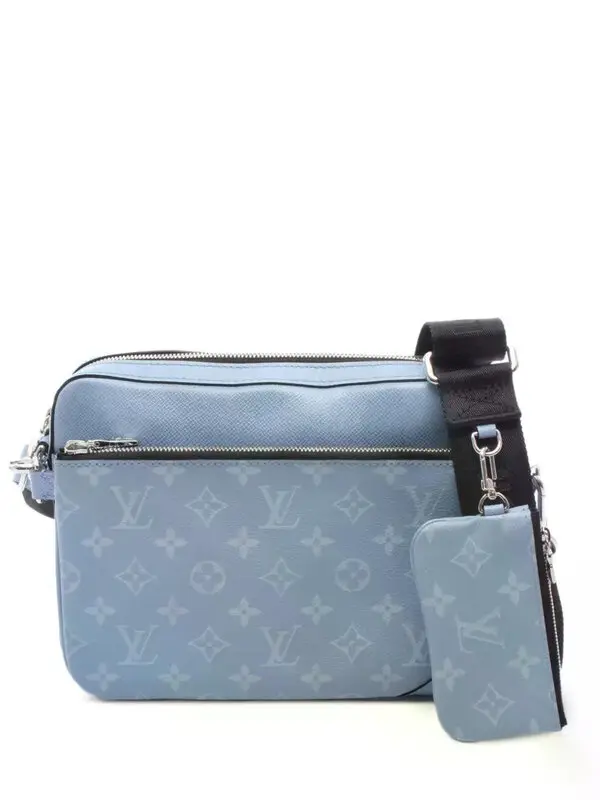 LOUIS VUITTON Taigarama Trio Messenger Bag - Blue