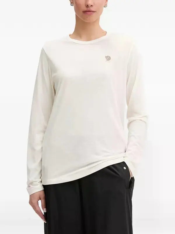 Fjallraven Logo-print Long-sleeve T-shirt - White