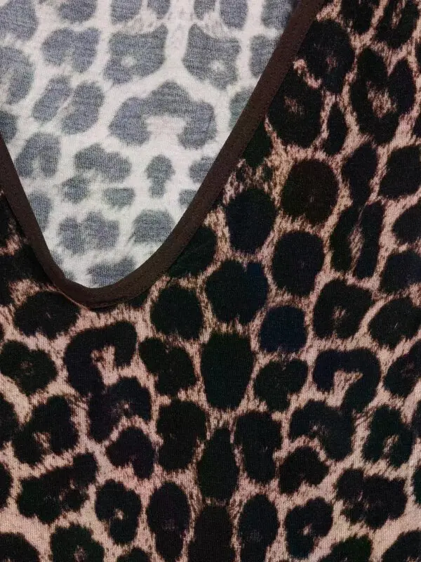 BASERANGE Emily Leopard-print Bodysuit