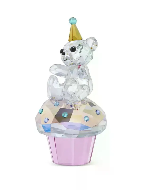 SWAROVSKI Kris Bear Cupcake Figurine - White
