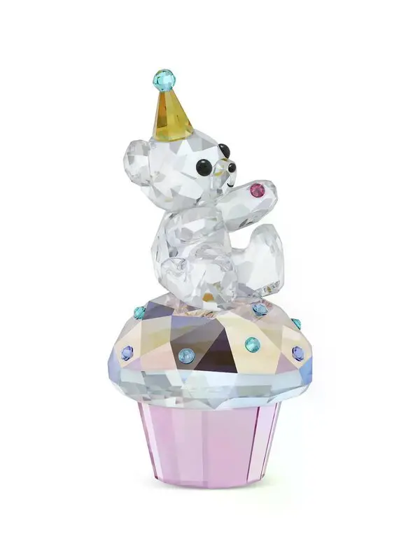 SWAROVSKI Kris Bear Cupcake Figurine - White