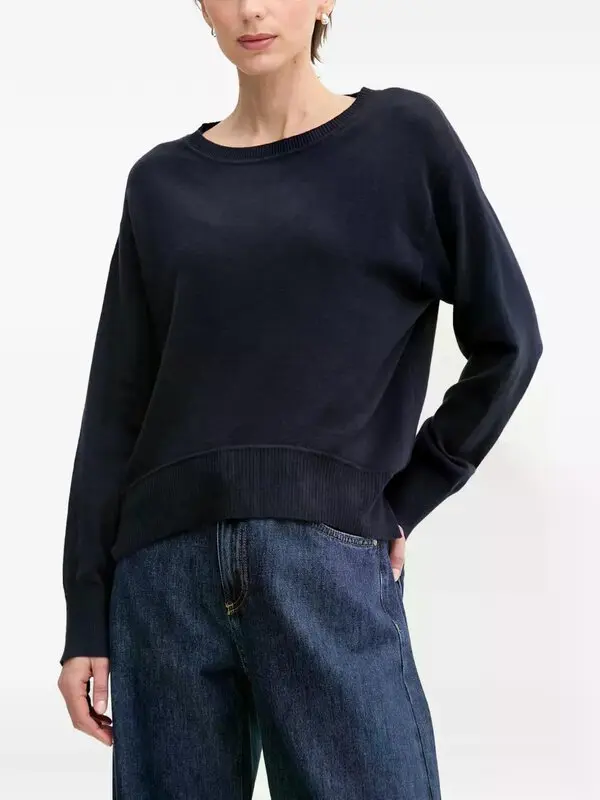 BENETTON Ribbed-trim Crew-neck Sweater