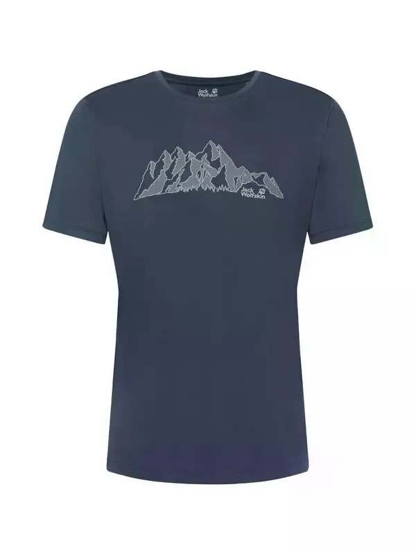 JACK WOLFSKIN Peak Graphic Mountain-print T-shirt