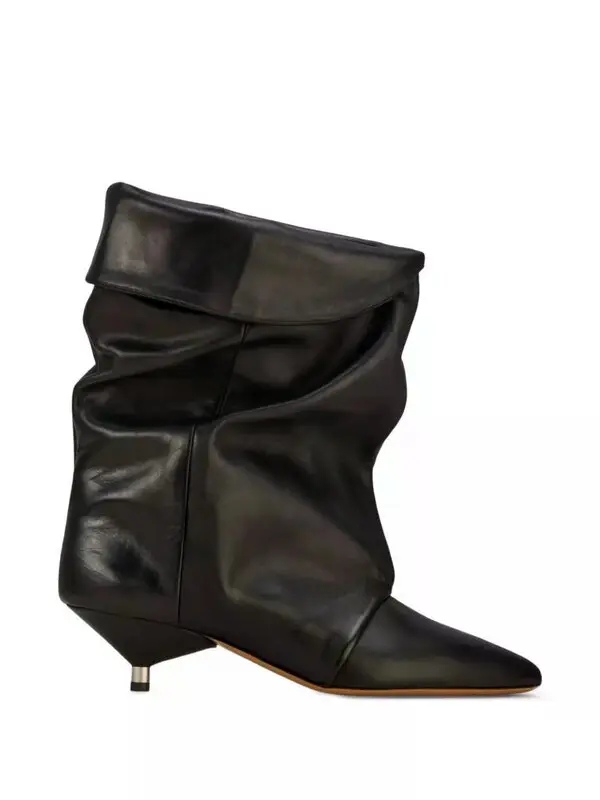 Isabel Marant Étoile Edrik Slouchy Leather Boots - Black