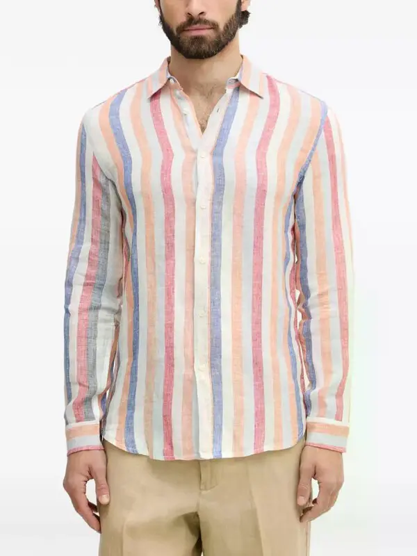 BENETTON Striped-pattern Long-sleeve Shirt