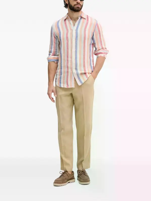 BENETTON Striped-pattern Long-sleeve Shirt