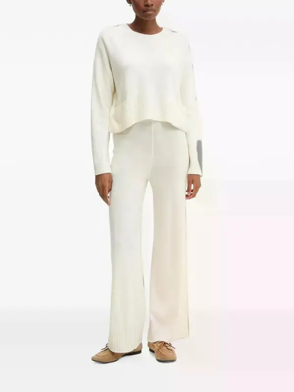 BENETTON Ribbed-trim Drop-shoulder Sweater