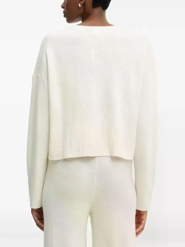 BENETTON Ribbed-trim Drop-shoulder Sweater