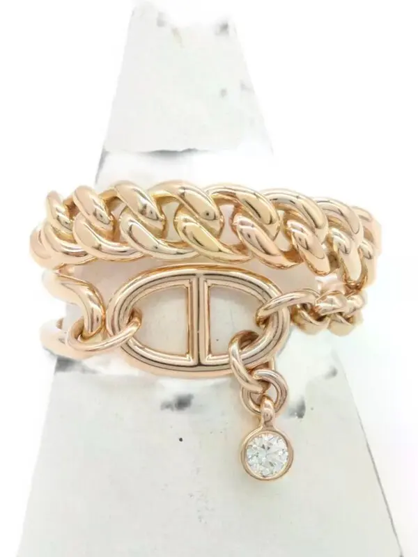 Hermès Chaîne D'ancre Diamond Ring