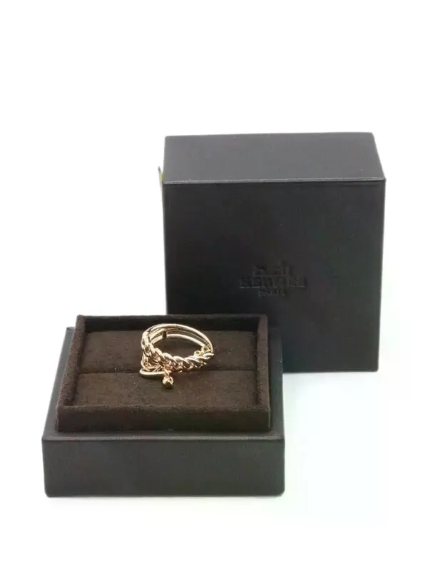 Hermès Chaîne D'ancre Diamond Ring In 18k Rose