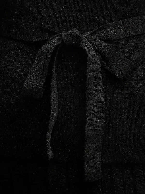 BENETTON Belted Balloon-sleeve Sweater