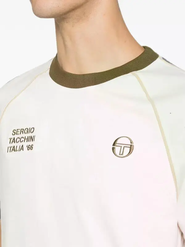SERGIO TACCHINI Logo-embroidered T-shirt