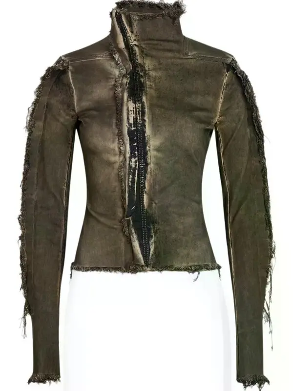 Rick Owens Frayed Edge Denim Jacket