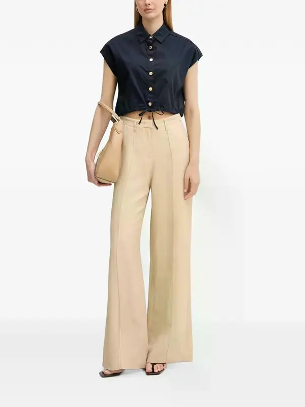 GAUDI Drawstring Cropped Shirt