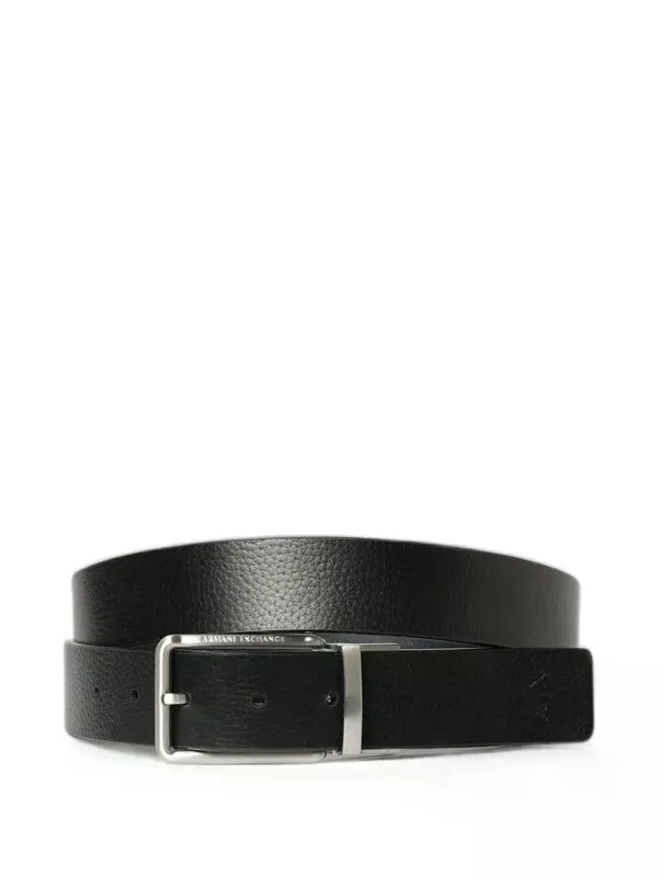 Armani Exchange Reversible Leather Belt - Black