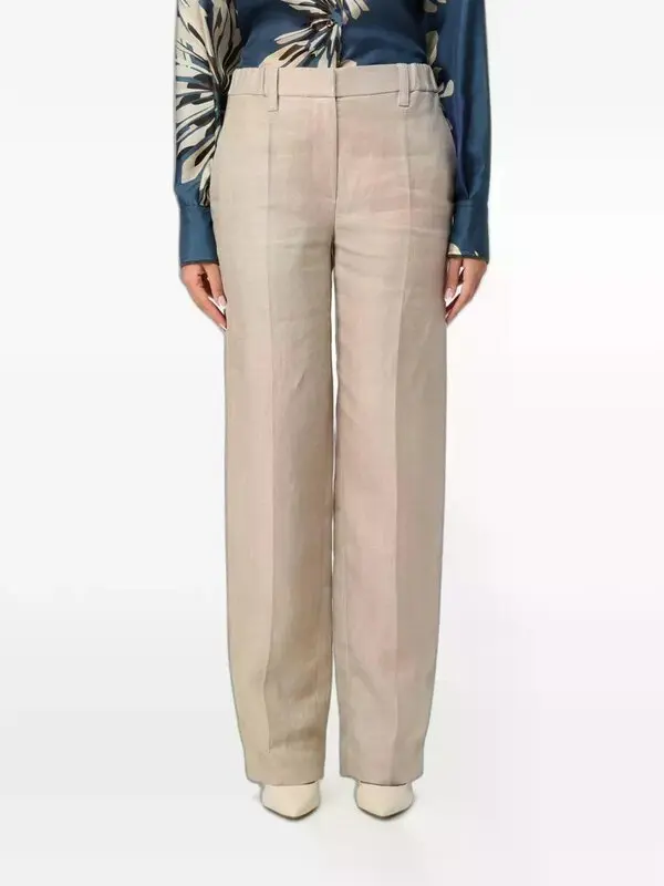 Brunello Cucinelli Monile-embellished Straight-leg Trousers
