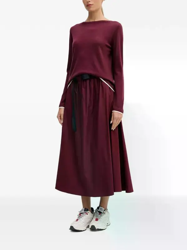 BENETTON Contrast-trim Boat-neck Sweater