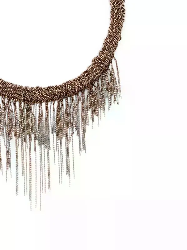 Fabiana Filippi Beaded Fringe Necklace