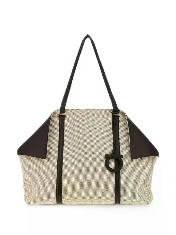 FERRAGAMO Large Braided-handle Tote Bag