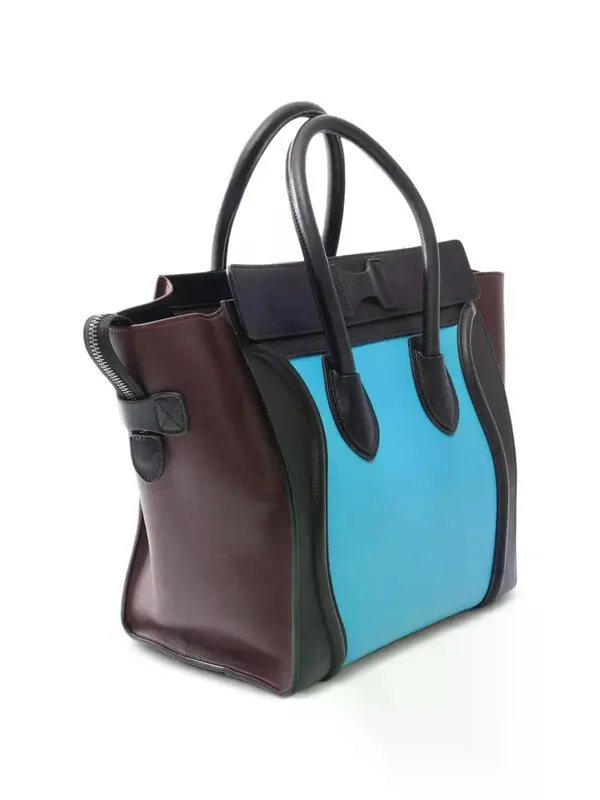 Celine Luggage Leather Tote Bag - Brown