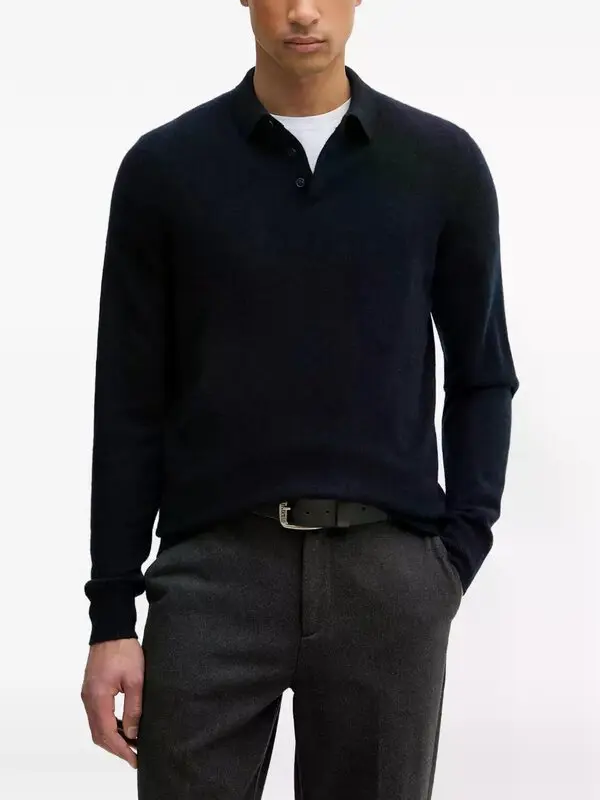 From Future Long-sleeve Polo Sweater