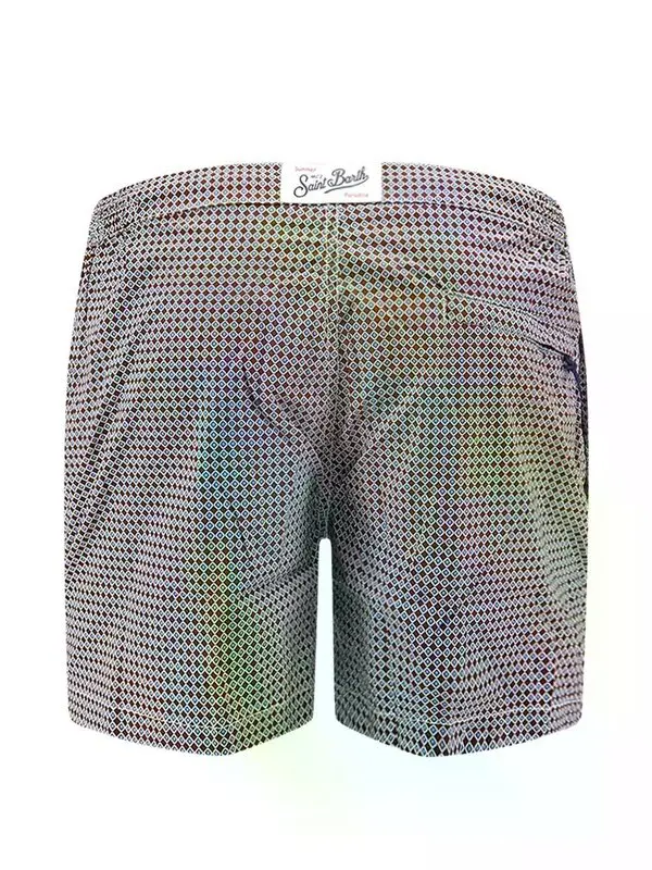 MC2 SAINT BARTH Geometric-print Swim Shorts