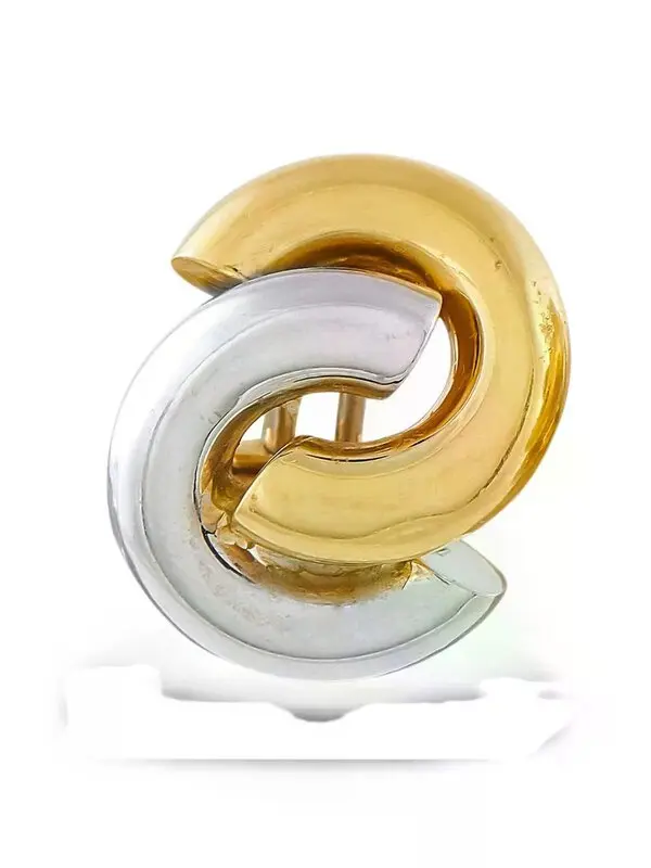 Roberto Coin Ruby Swirl-design Earrings - Gold