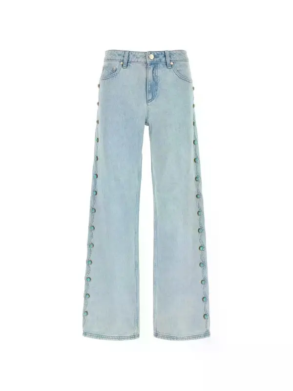 Cult Gaia Elphie Embellished Jeans - Blue