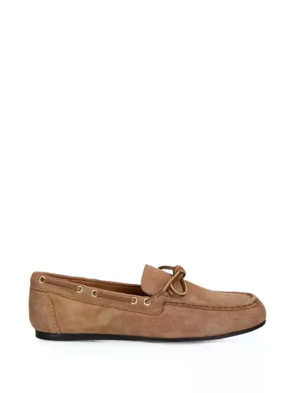 BILLI BI Bow-detail Suede Loafers